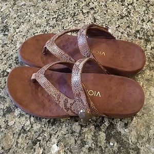 Vionic | Shoes | Vionic Rest Cocoa Bronze Snake Sandals | Poshmark
